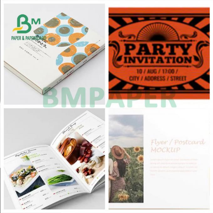 115gsm 128gsm High Glossy Two Sides Coated Couche Paper for Postcards